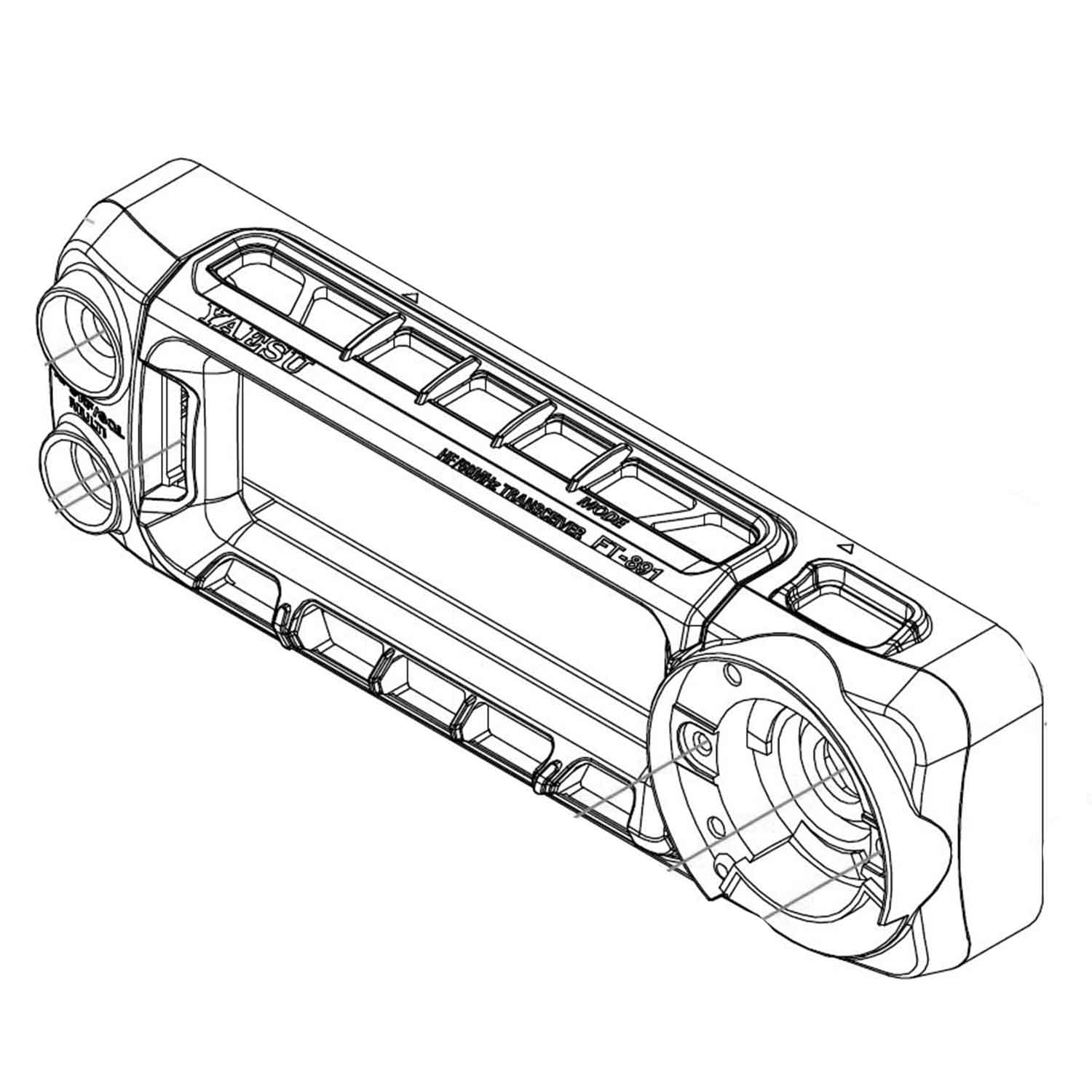 YAESU RA607360A FRONT PANEL(PRT) FT-891 | RA607360A