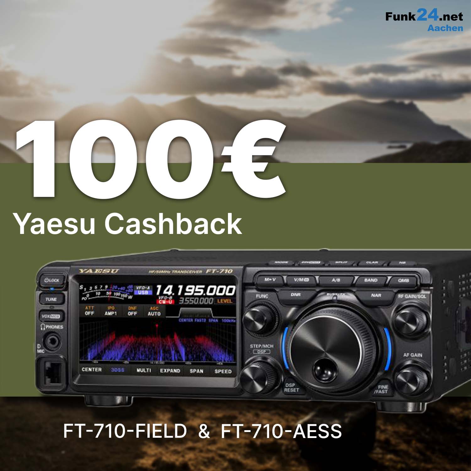 Yaesu FT-710 AESS SDR HF-Transceiver | SW11910