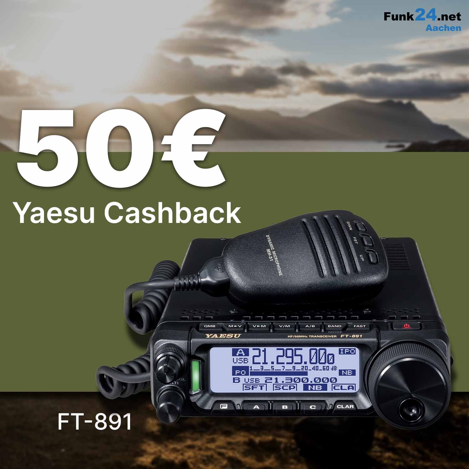 Yaesu FT-891 Multimode KW Mobilfunkgerät