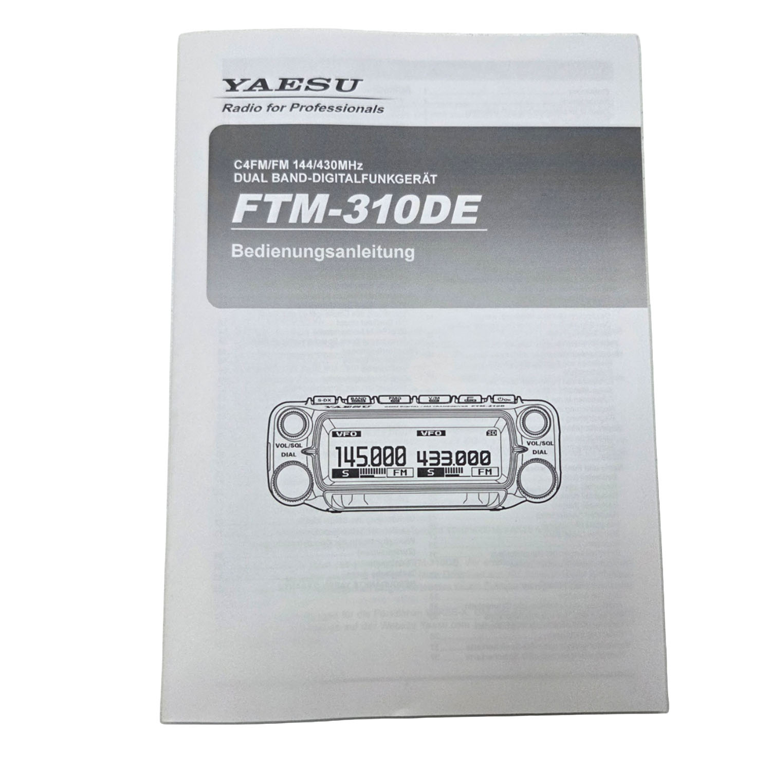 FTM-310 Bedienungsanleitung Englisch | Englisch | SW12790.E