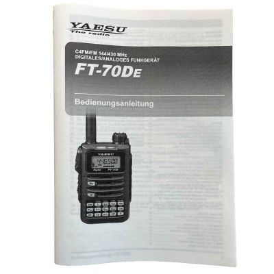 FT-70DE Bedienungsanleitung Deutsch | Deutsch | SW12482.G