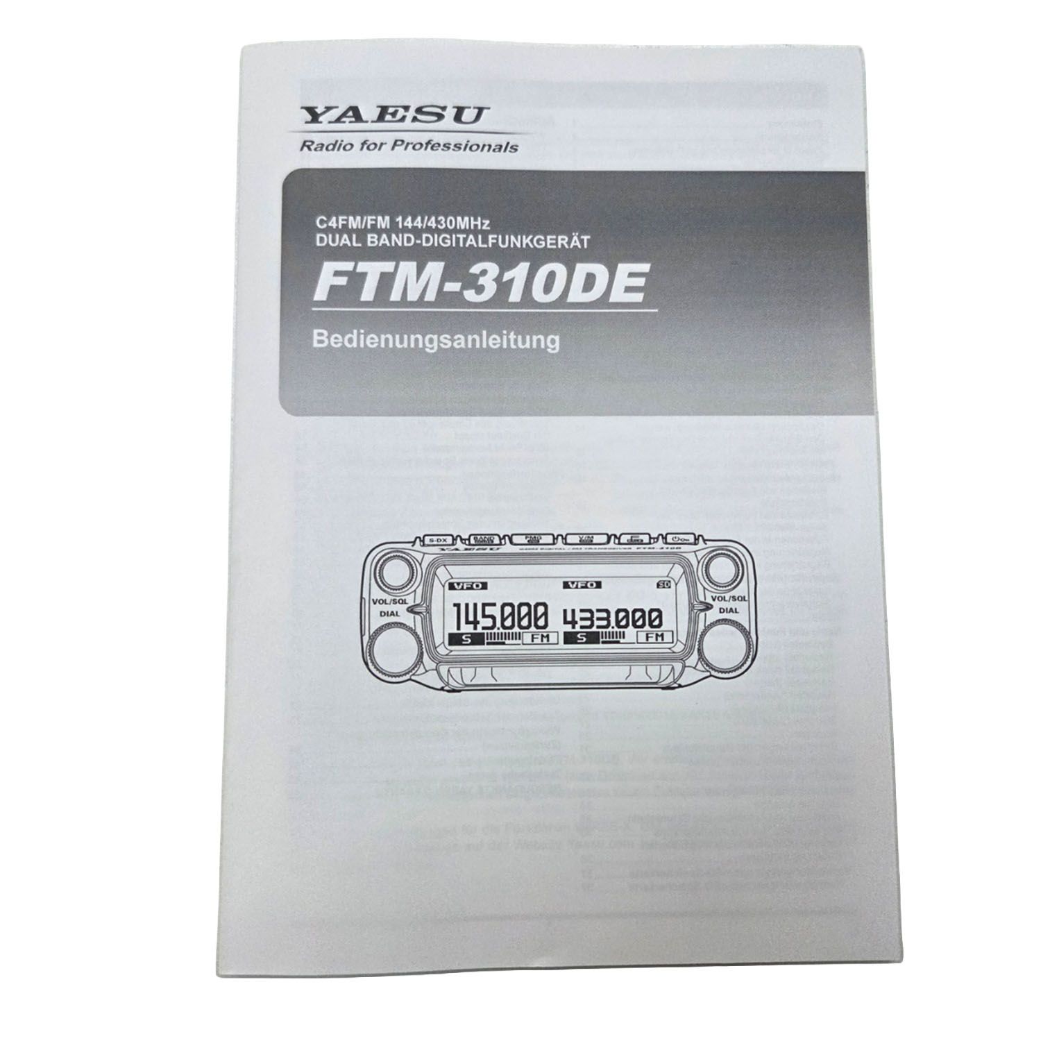 FTM-310 Bedienungsanleitung Englisch | Englisch | SW12790.E