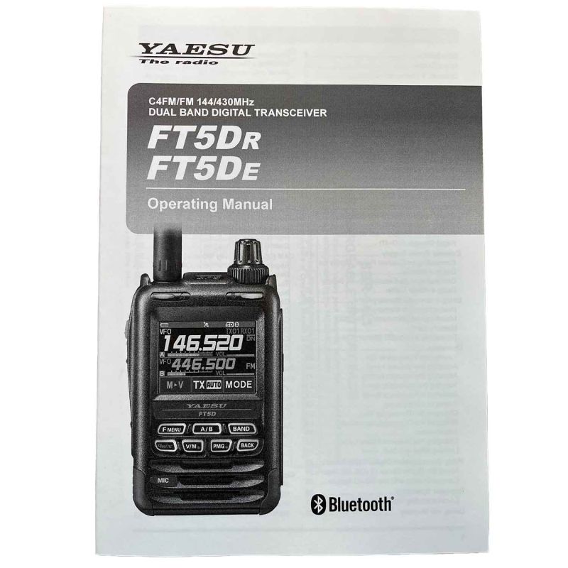 FT-5DE Bedienungsanleitung Englisch | Englisch | SW12475.E