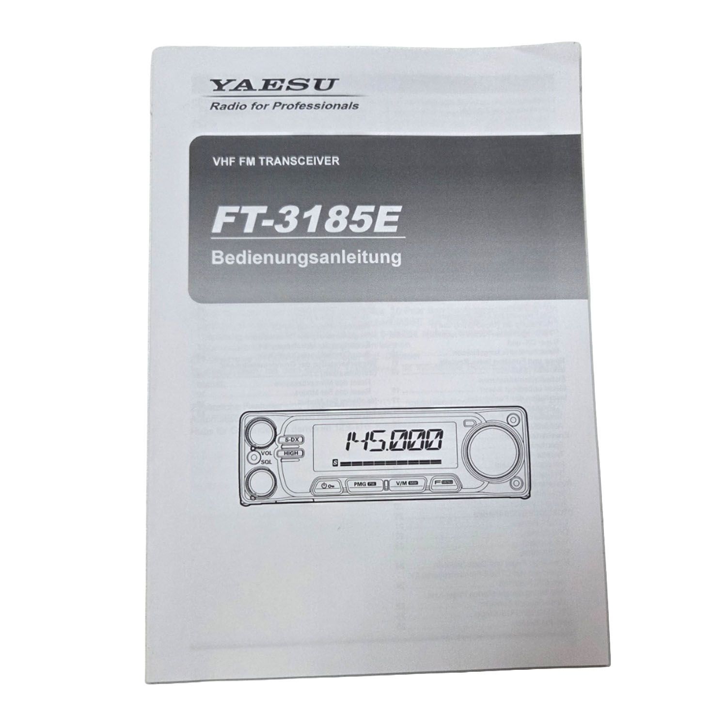 FT-3185 Bedienungsanleitung Deutsch | Deutsch | SW12792.G