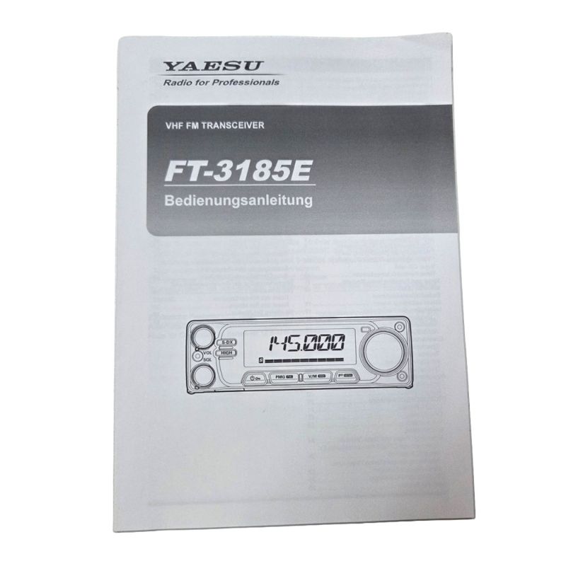 FT-3185 Bedienungsanleitung Deutsch | Deutsch | SW12792.G