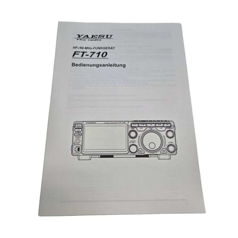 FT-710 Bedienungsanleitung Deutsch | Deutsch | SW12789.G